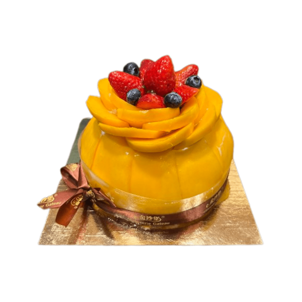 Gold Leaf Mango Lava Cake - Ecakes